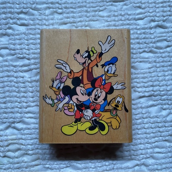 Disney | Accessories | Vintage Disney Large Mickey Friends Rubber Stamp ...